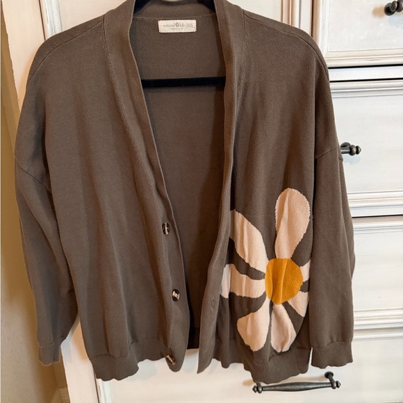 NATURAL LIFE | Sweaters | Natural Life Cotton Flower Cardigan | Poshmark